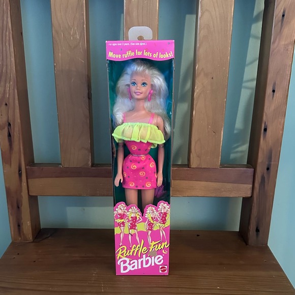 Mattel | Toys | Vintage 994 Nib Ruffle Fun Barbie | Poshmark